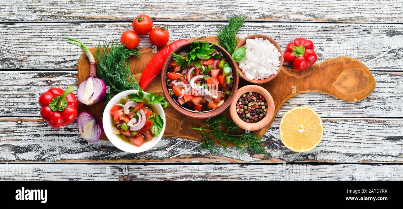 salsa sauce and ingredients. Latin American Mexican Traditional Sauce ...