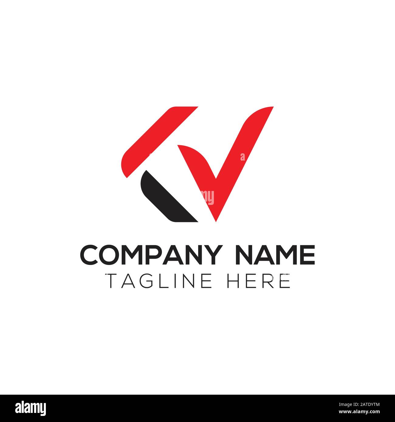 Initial ALphabet KV Logo Design vector Template. Abstract Letter KV Linked Logo Stock Vector ...