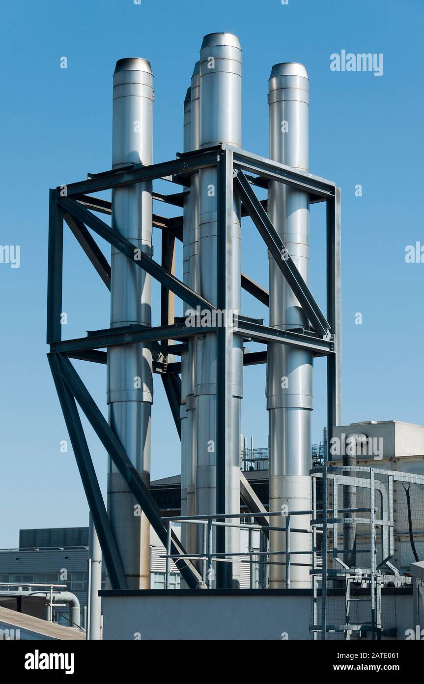 Chimney vent rooftops hi-res stock photography and images - Alamy