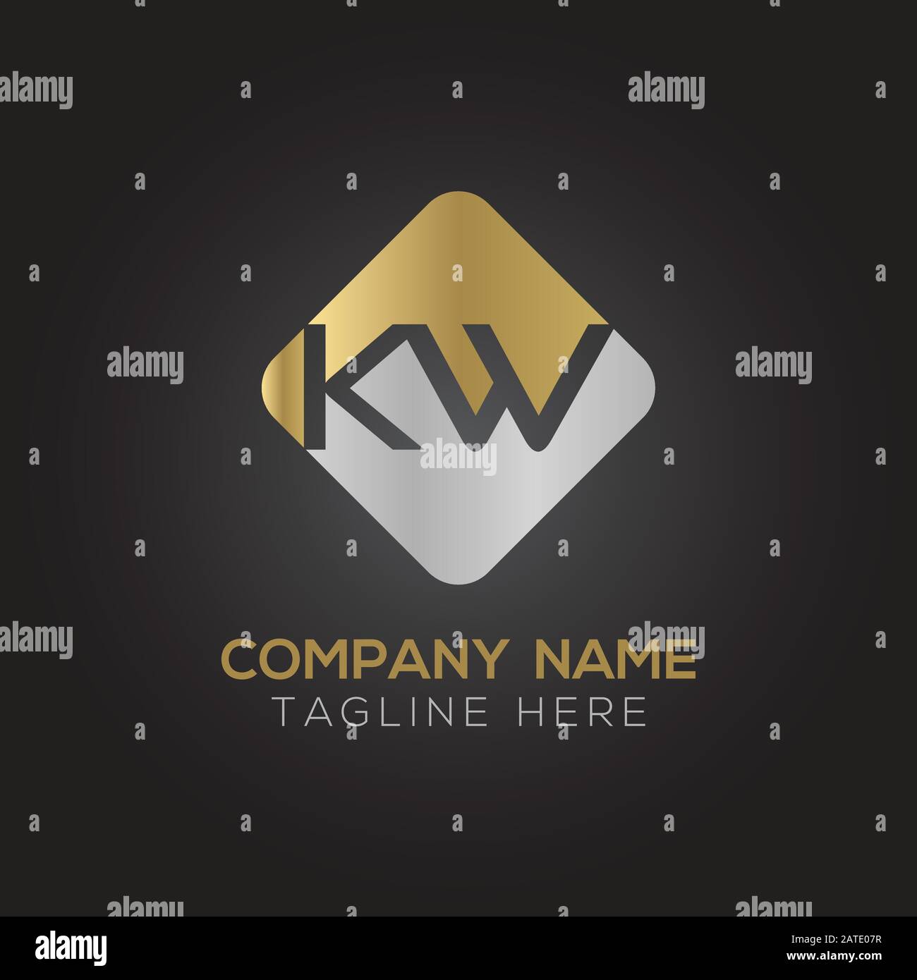 Letter kw logo Stock Vector Images - Alamy