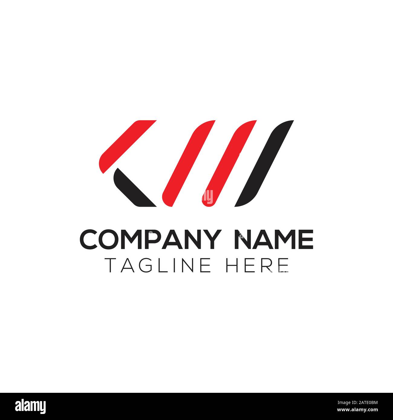 Initial ALphabet KW Logo Design vector Template. Abstract Letter KW ...