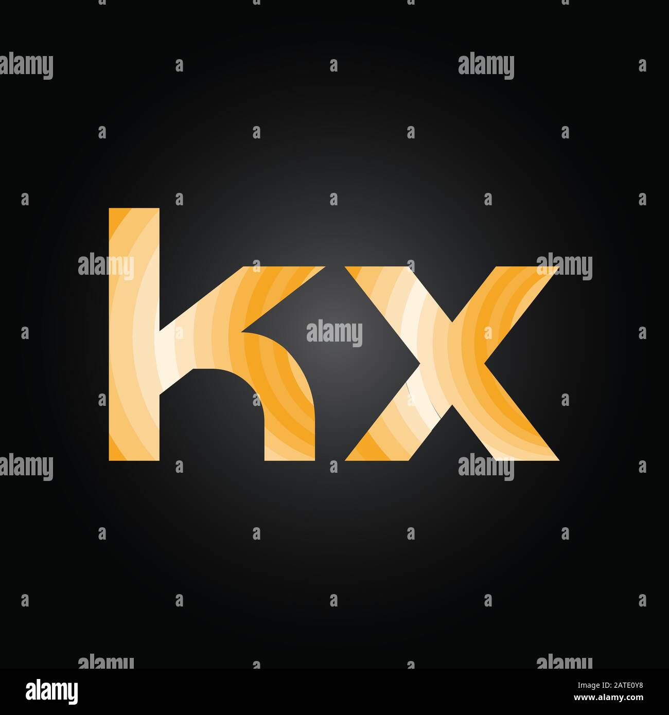 Initial ALphabet KX Logo Design vector Template. Abstract Letter KX ...