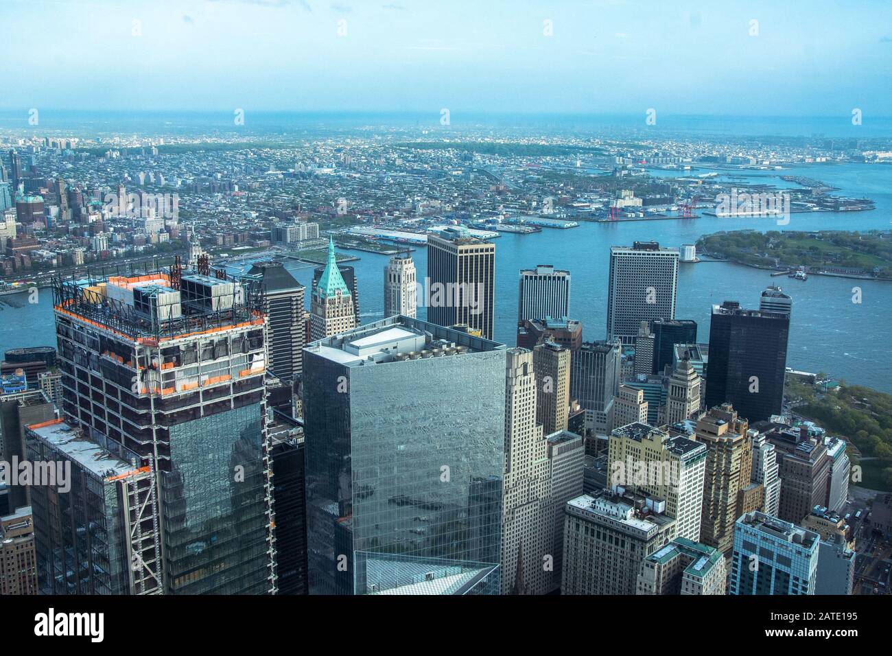 Aerial view of Downtown Manhatta, New York, USA Stock Photo - Alamy