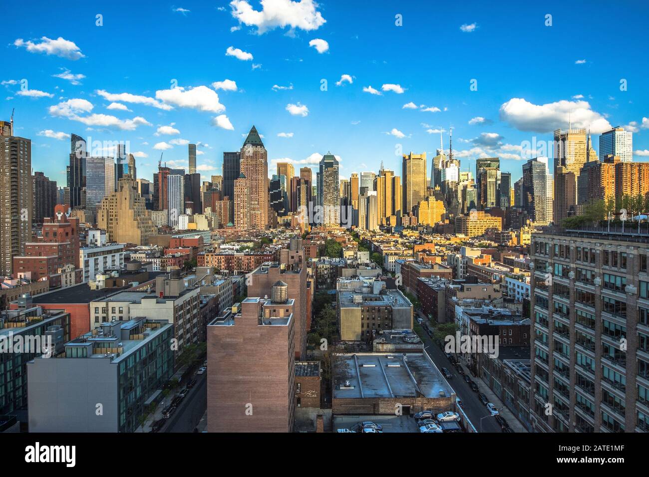 New York City. Wonderful panoramic aerial view of Manhattan Midtown ...