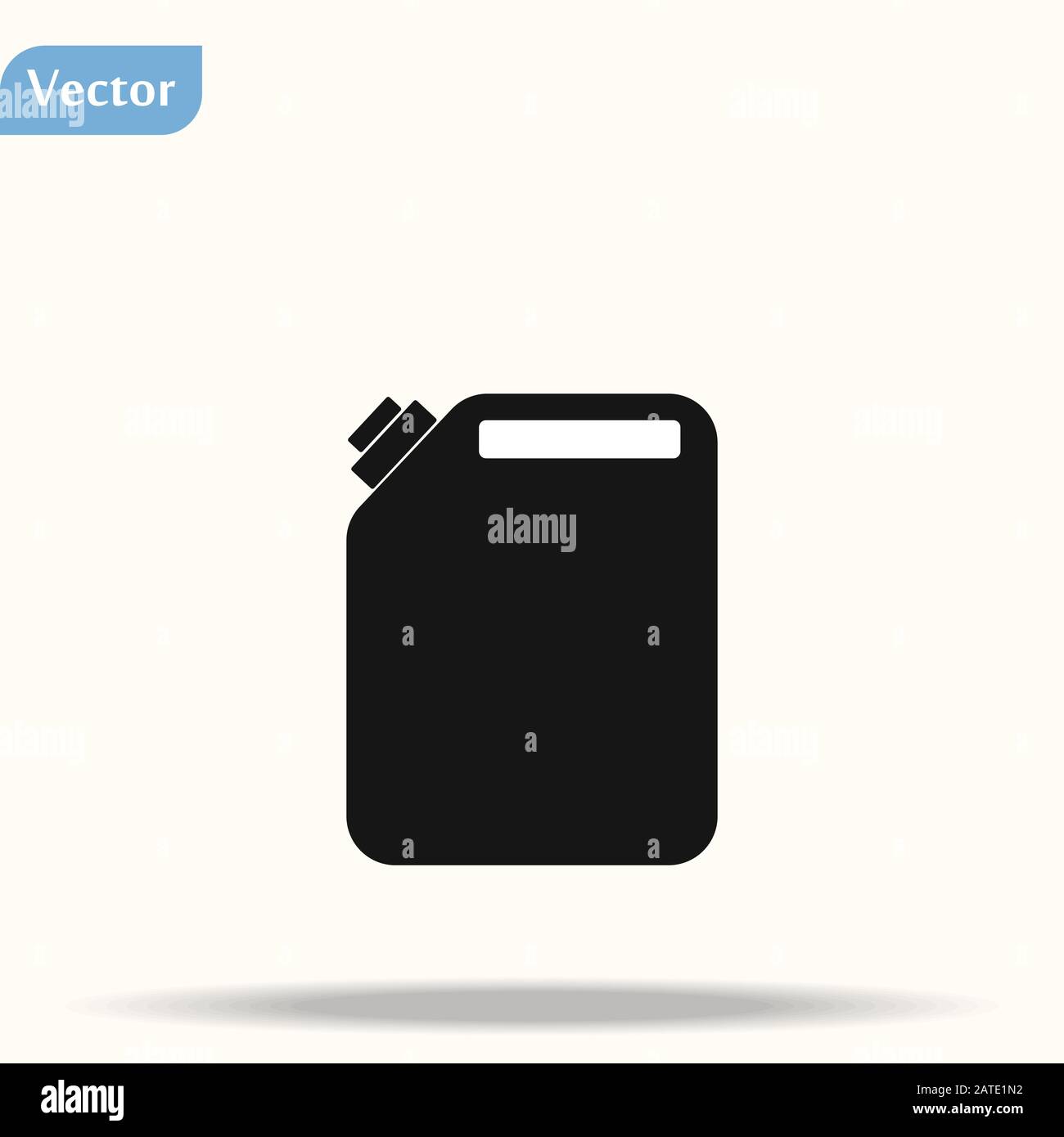 Petrol canister icon. Silhouette illustration of Petrol canister vector ... Petrol canister icon. Silhouette illustration of Petrol canister vector ...