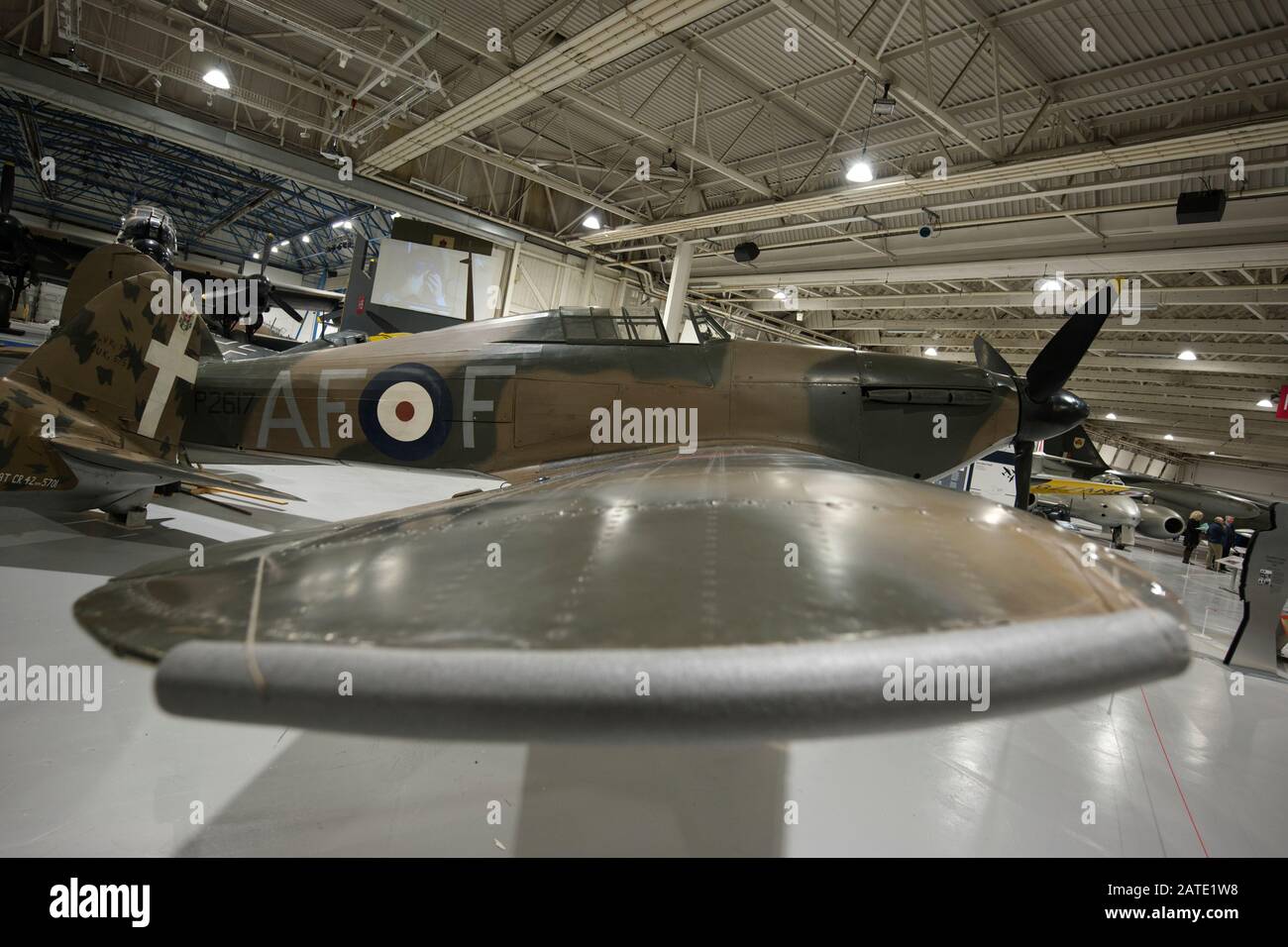 Hawker Hurricane Mark I fighter - RAF Museum - London Stock Photo - Alamy