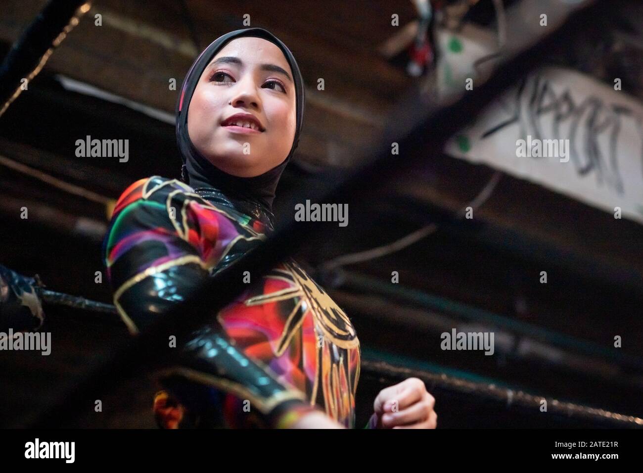 Nor "Phoenix" Diana, 20, female wrestling champion from Malaysia and ...