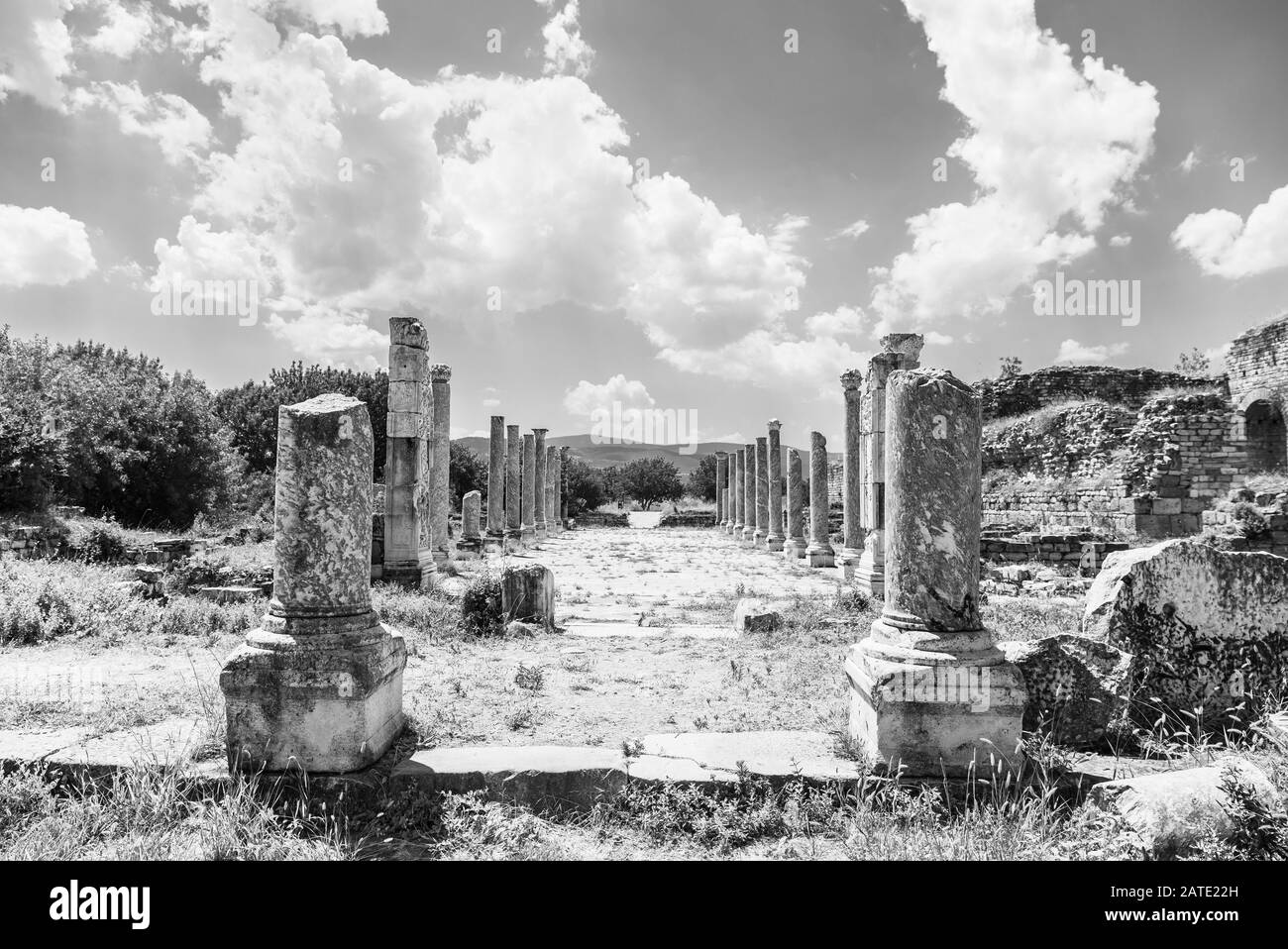 Ancient ruins greek theater Black and White Stock Photos & Images - Alamy