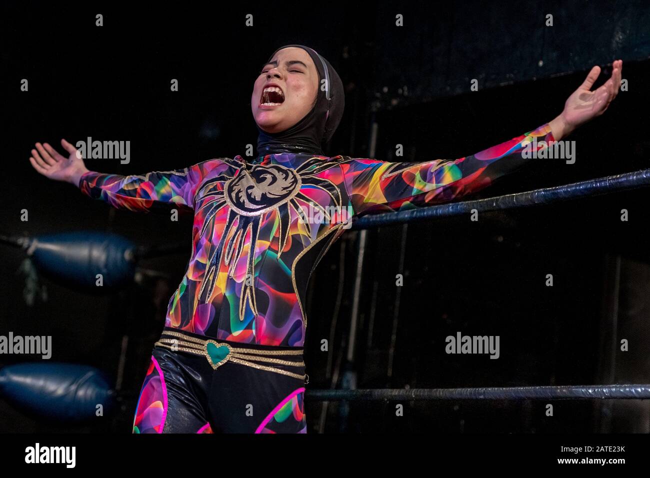 Nor "Phoenix" Diana, 20, female wrestling champion from Malaysia and ...