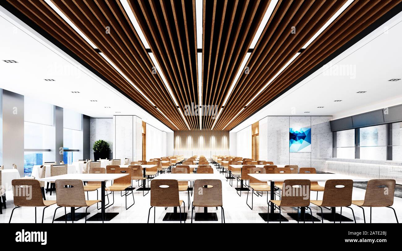 3d render of cafe restaurant Stock Photo - Alamy