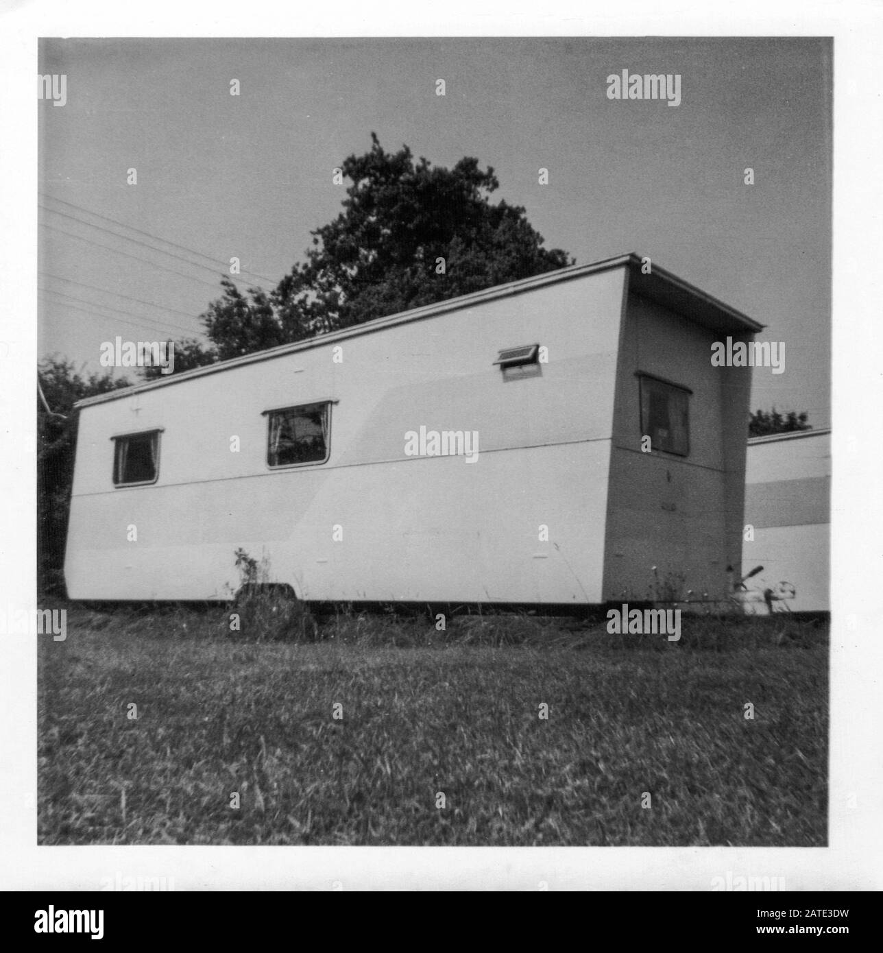 Holiday Caravan at Clacton on Sea Essex England UK 1960s Stock Photo ...