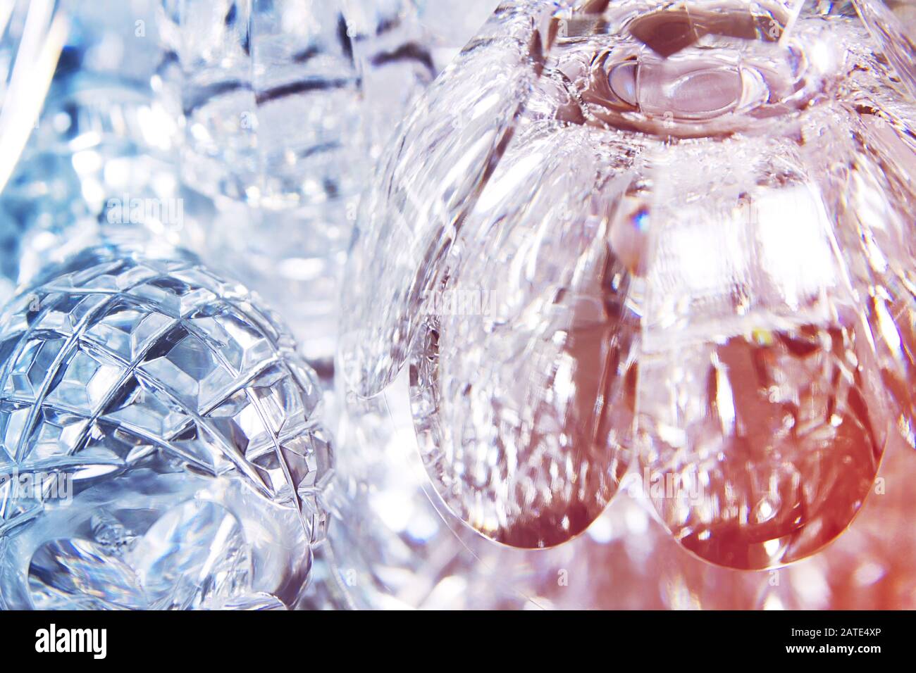 Crystal background in blue-red colors Stock Photo - Alamy