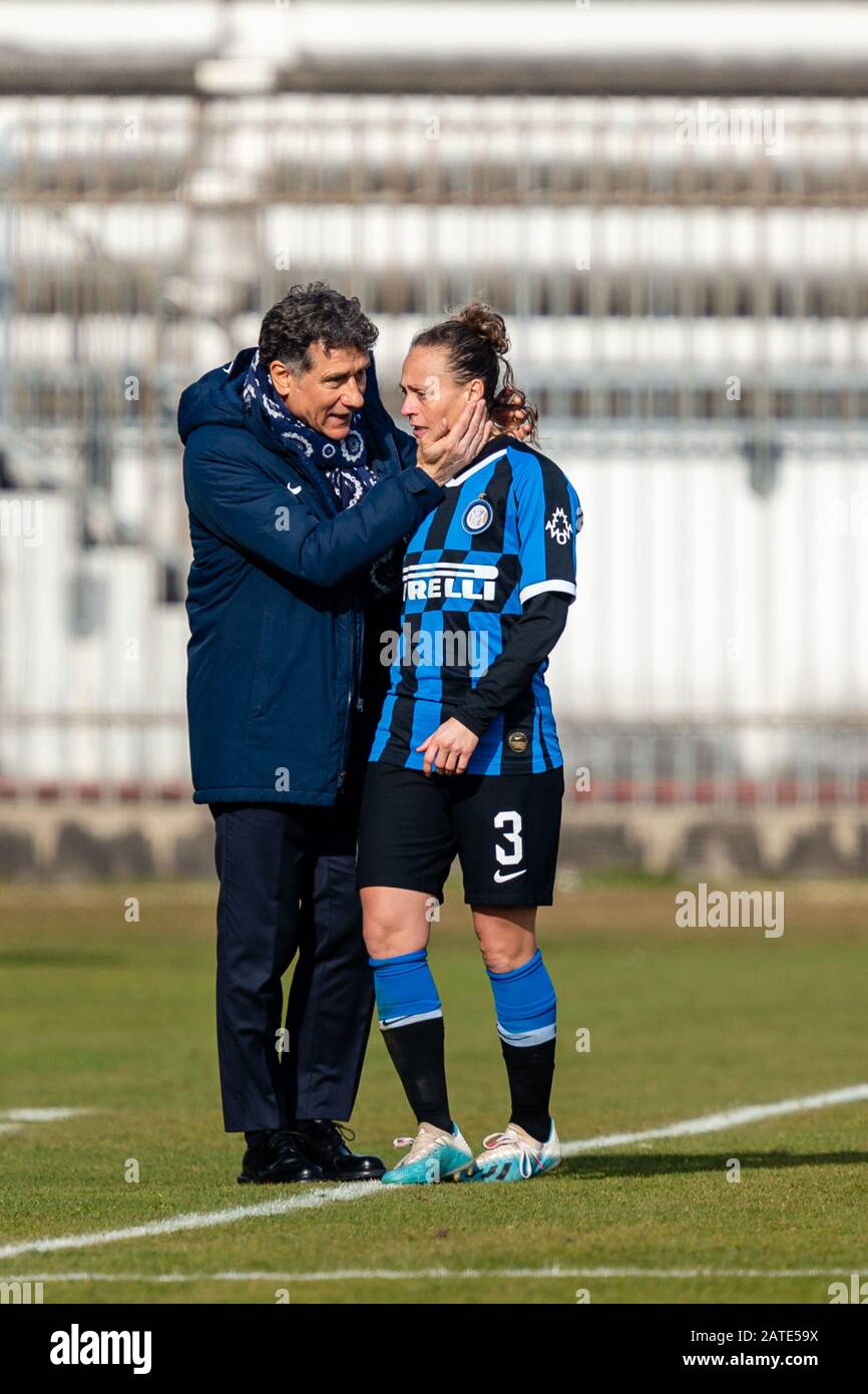 Monza, Italy, 02 Feb 2020, attilio sorbi (inter) and roberta d'adda ...