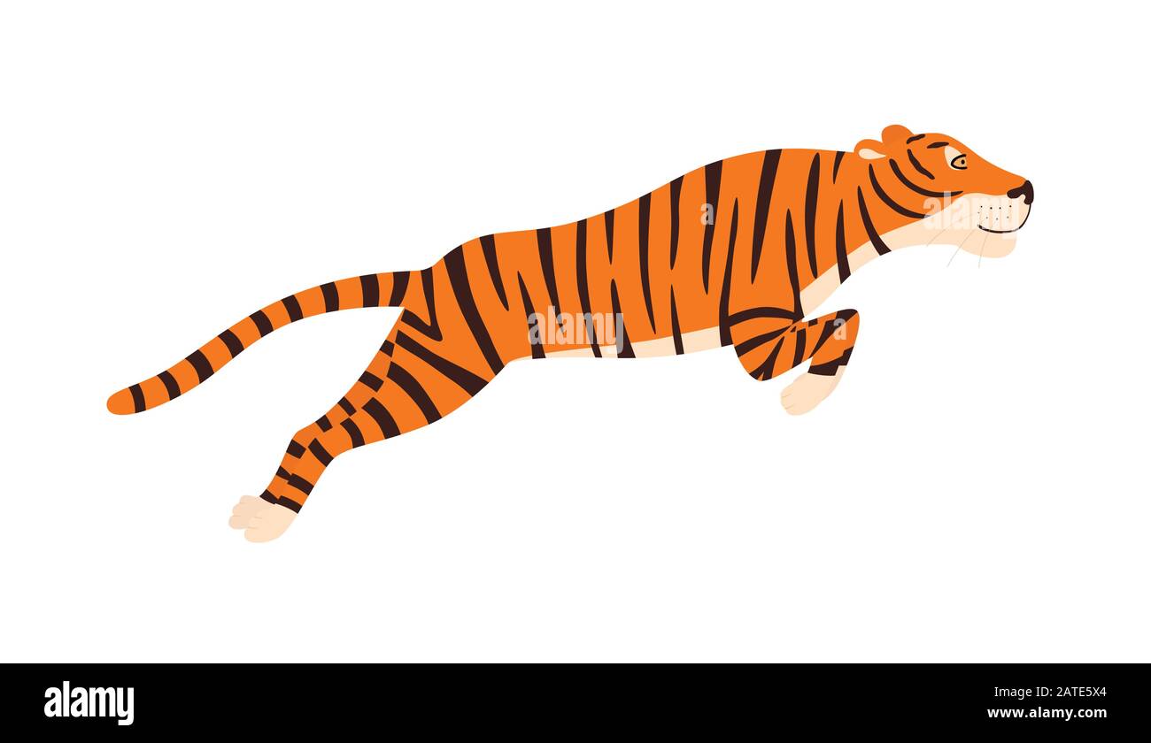 Tiger Leaping Forward Drawing