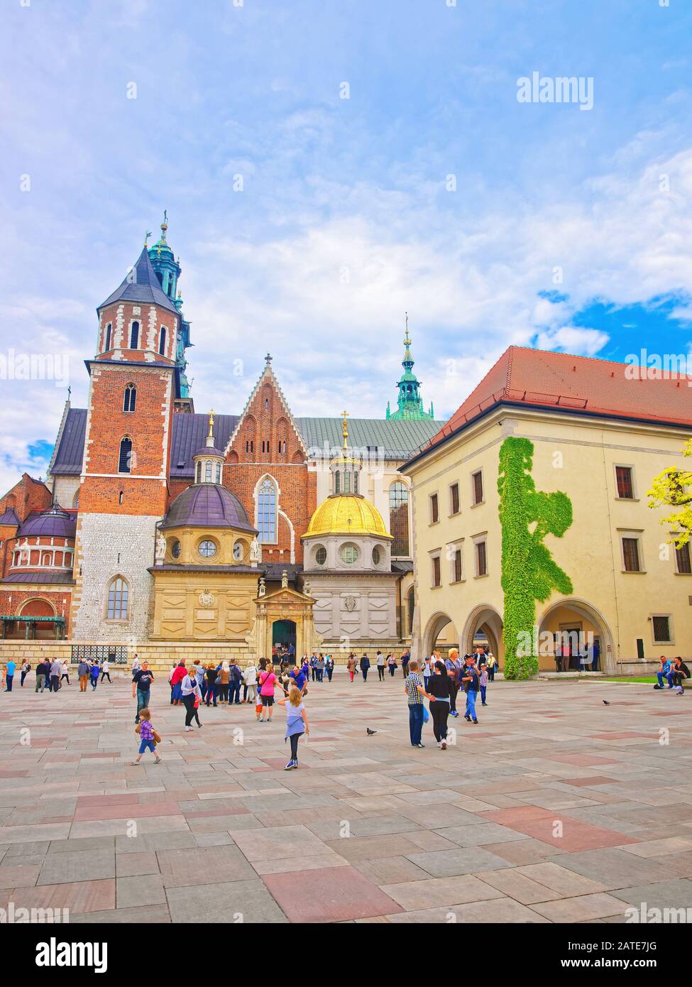 Krakow cityscape clock tower hi-res stock photography and images - Alamy