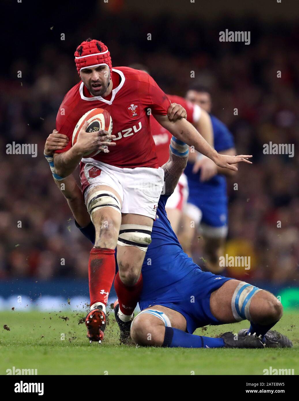 Wales Cory Hill during the Guinness Six Nations match at the ...
