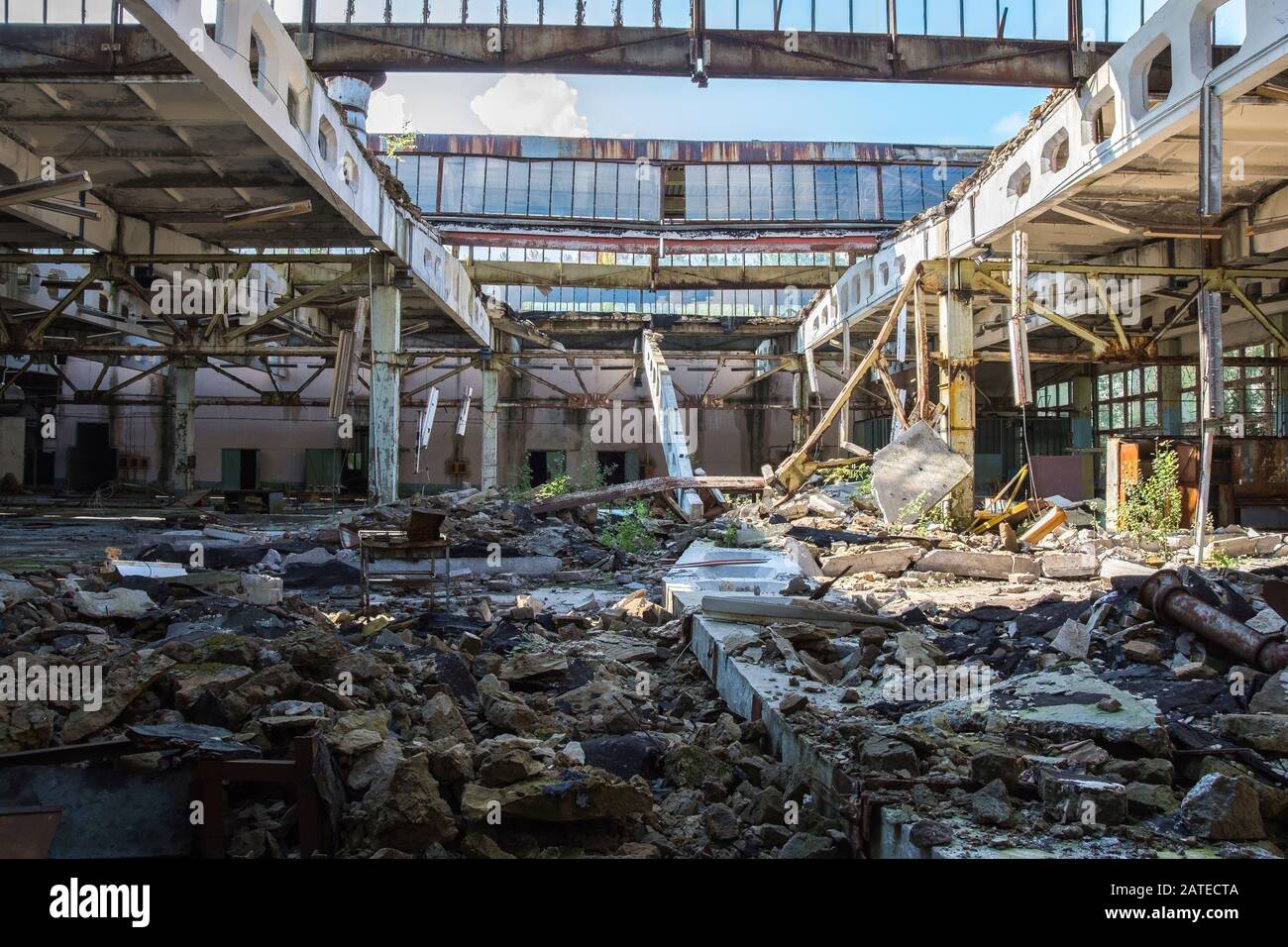 Former Jupiter factory in Pripyat, the ghost town in the Chernobyl ...