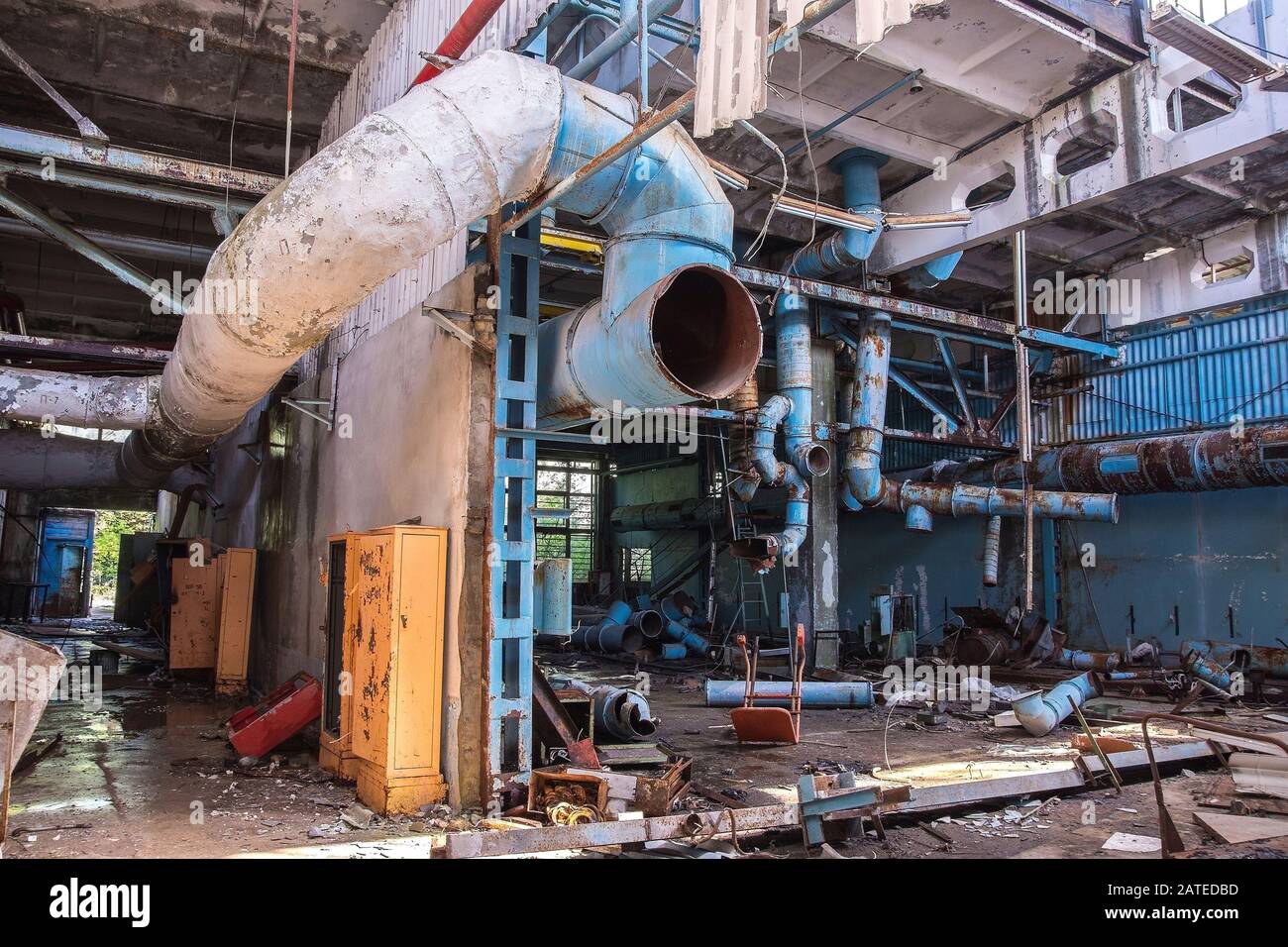 Former Jupiter factory in Pripyat, the ghost town in the Chernobyl ...