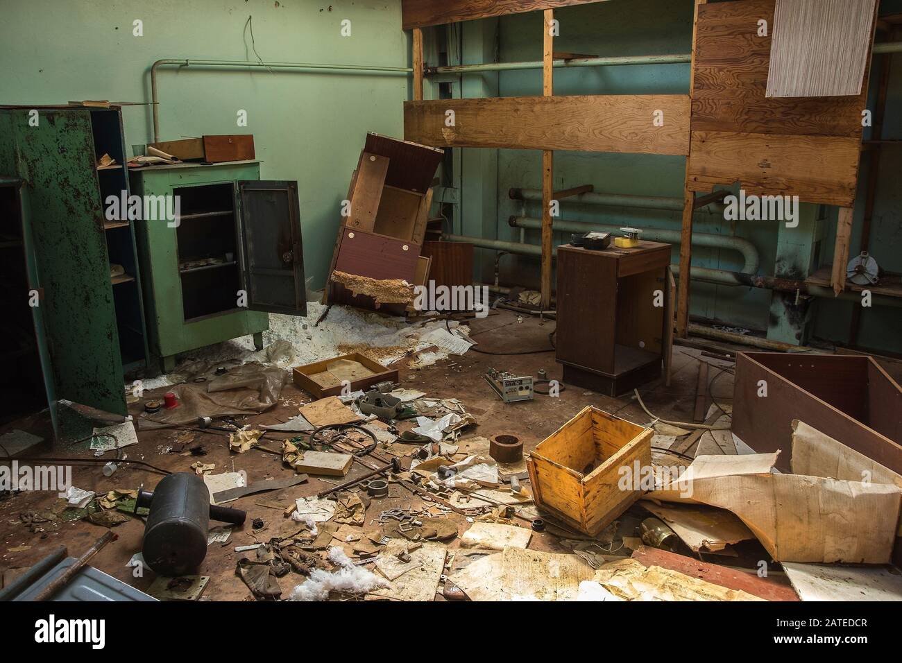 Former Jupiter factory in Pripyat, the ghost town in the Chernobyl ...