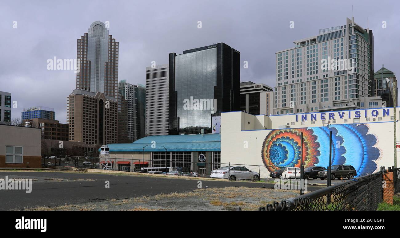 A View of Charlotte, United States skyline Stock Photo - Alamy