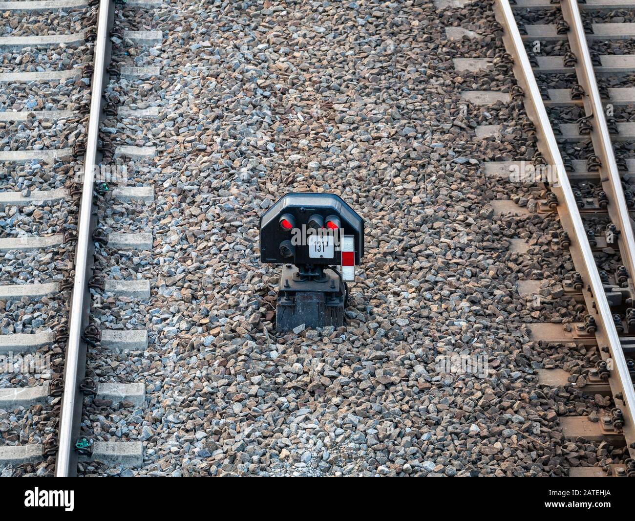Modern railway signal hi-res stock photography and images - Alamy