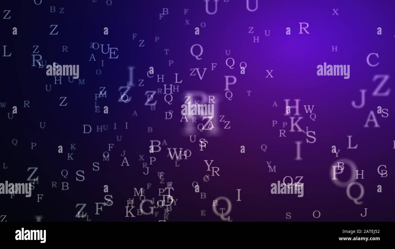 Abstract alphabet ornament on color background. Education writing ...