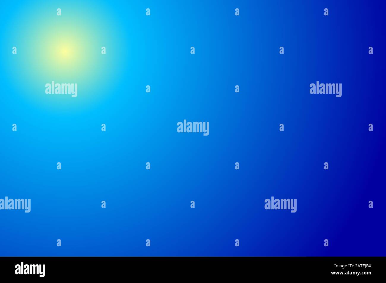 Gradient blue yellow, sun and sky, large dimension Stock Photo - Alamy