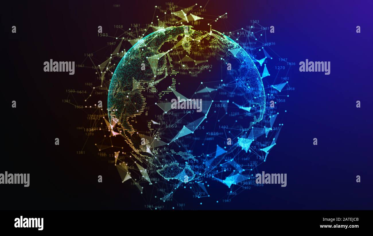 Earth Globe. Background with Light Effect. Global International ...