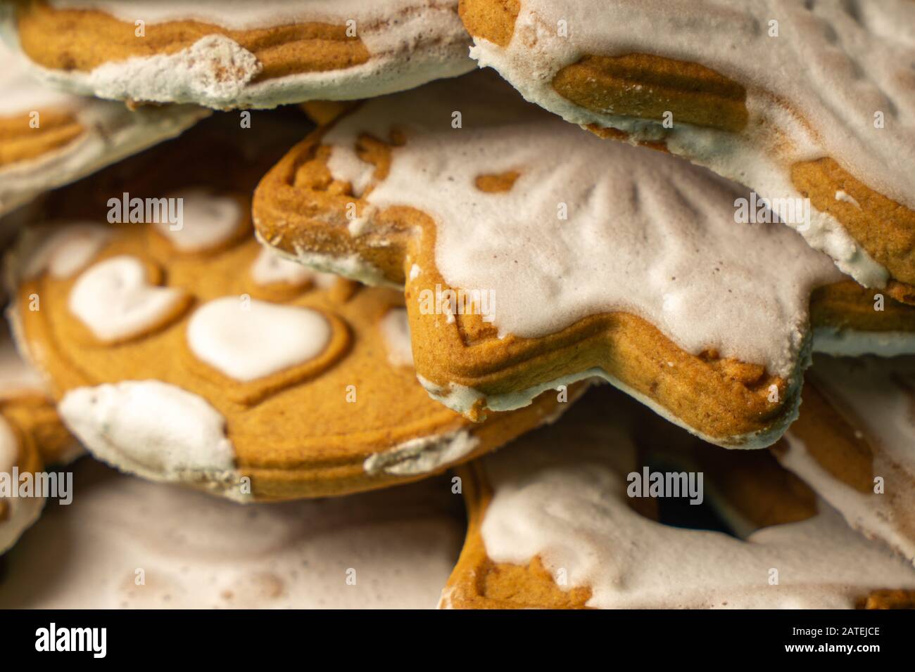 Several handmade cookies in the shape of glaze in the shape of ...