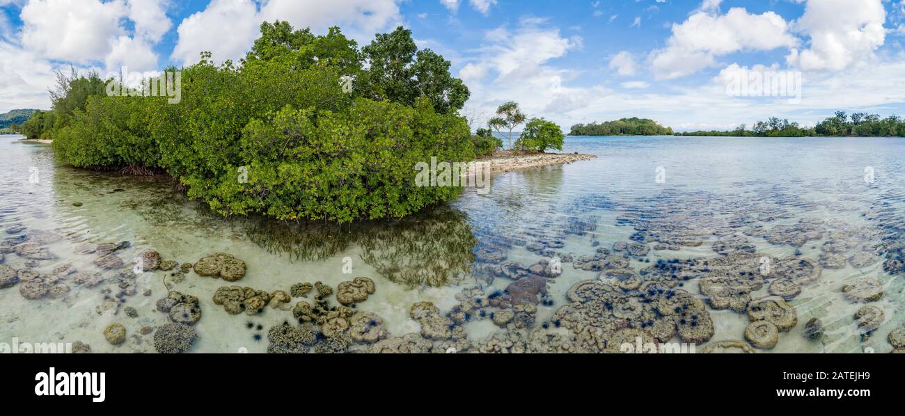 Aerial View from Ghavutu Island, Florida Islands, Solomon Islands ...