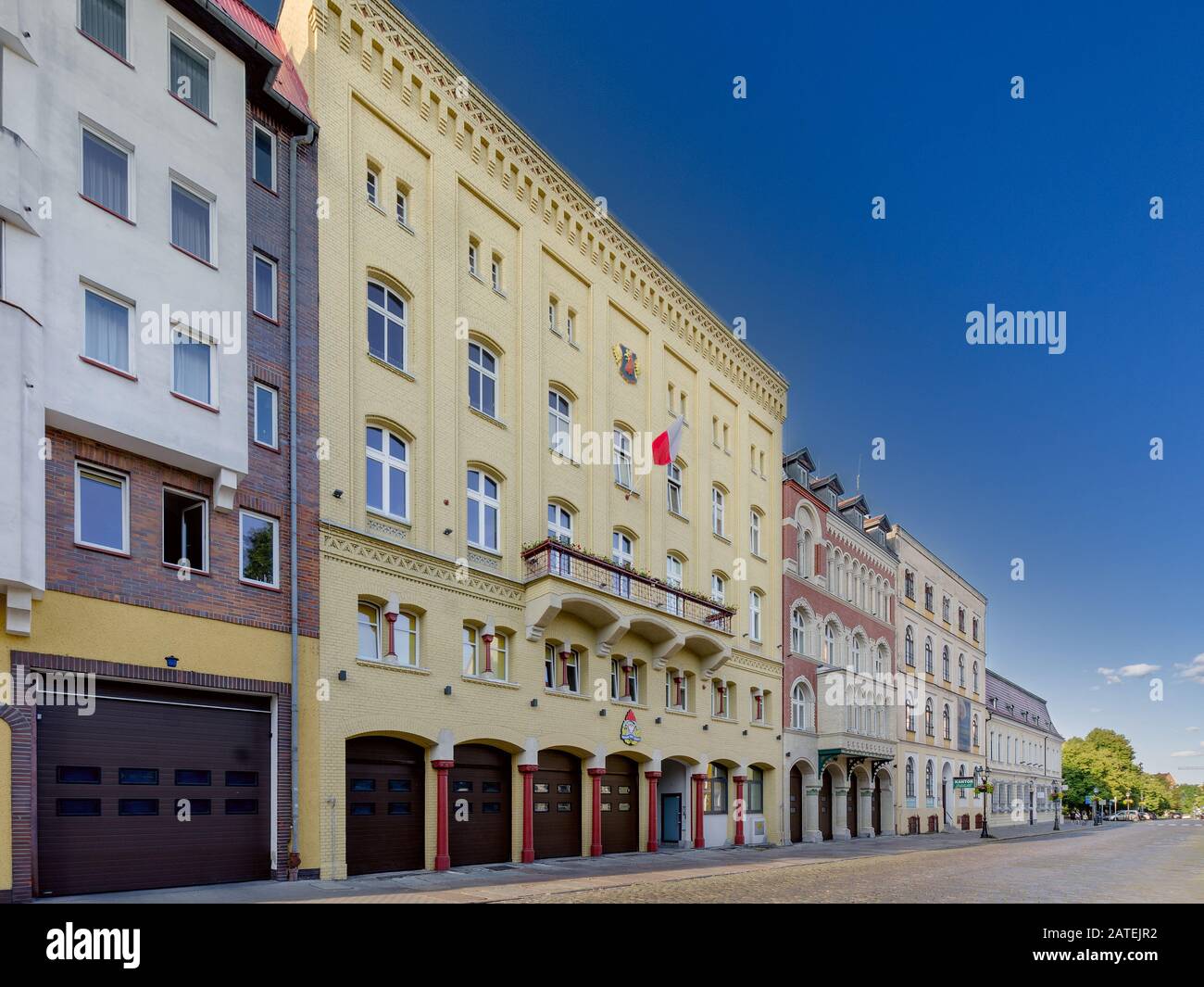 Szczecin, West Pomeranian Province, Poland. Historic (19th cent.) fire ...