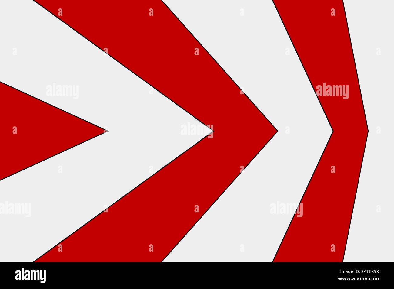 red and white traffic sign to the right Stock Photo - Alamy