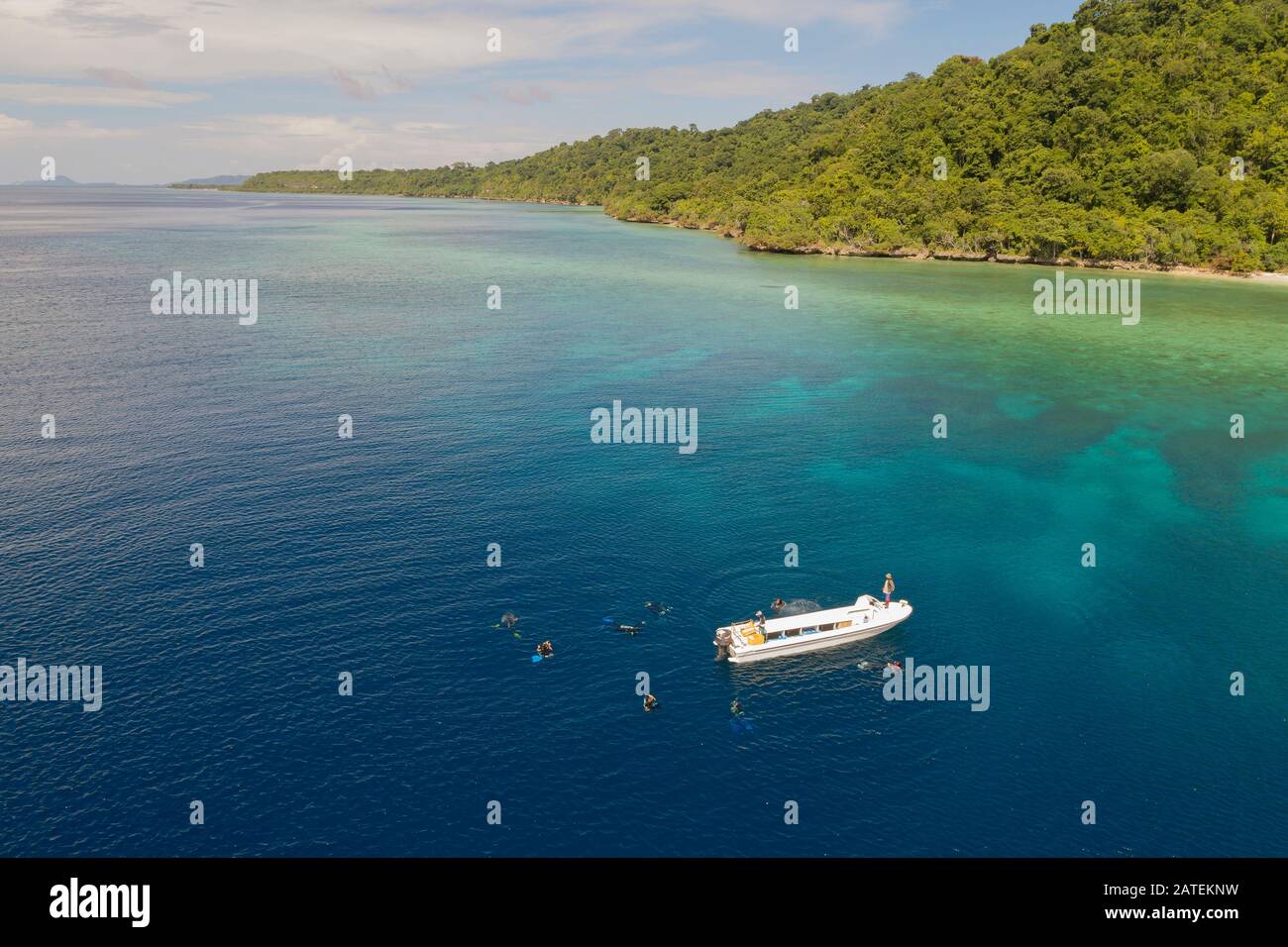 Aerial view of the Island Selayar, South Sulawesi, Indonesia, Flores ...