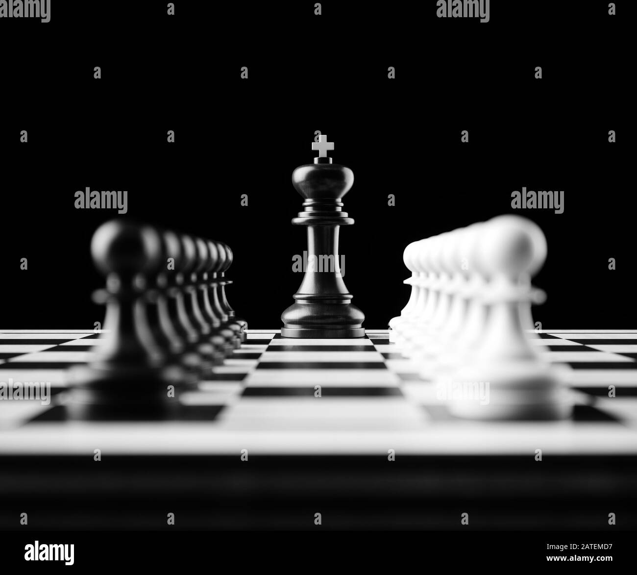 Leader and teamwork concept for success. Chess business concept. Team ...