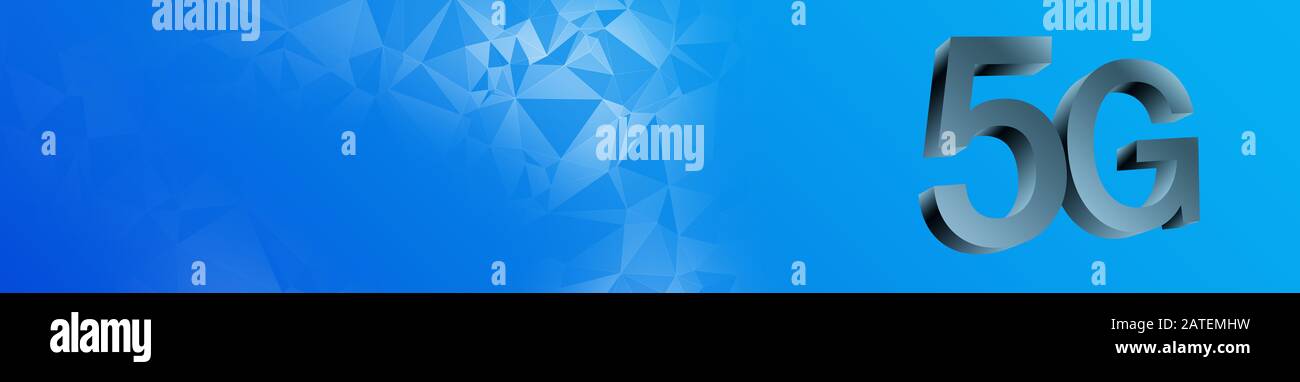 Wide shapes 5G template, triangles connected illustration wallpaper ...