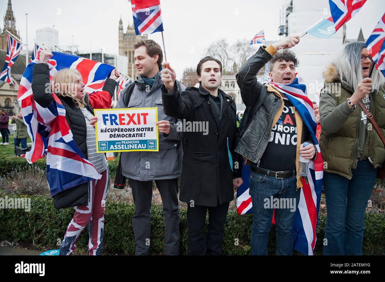 Brexit Day Celebrations Stock Photo - Alamy