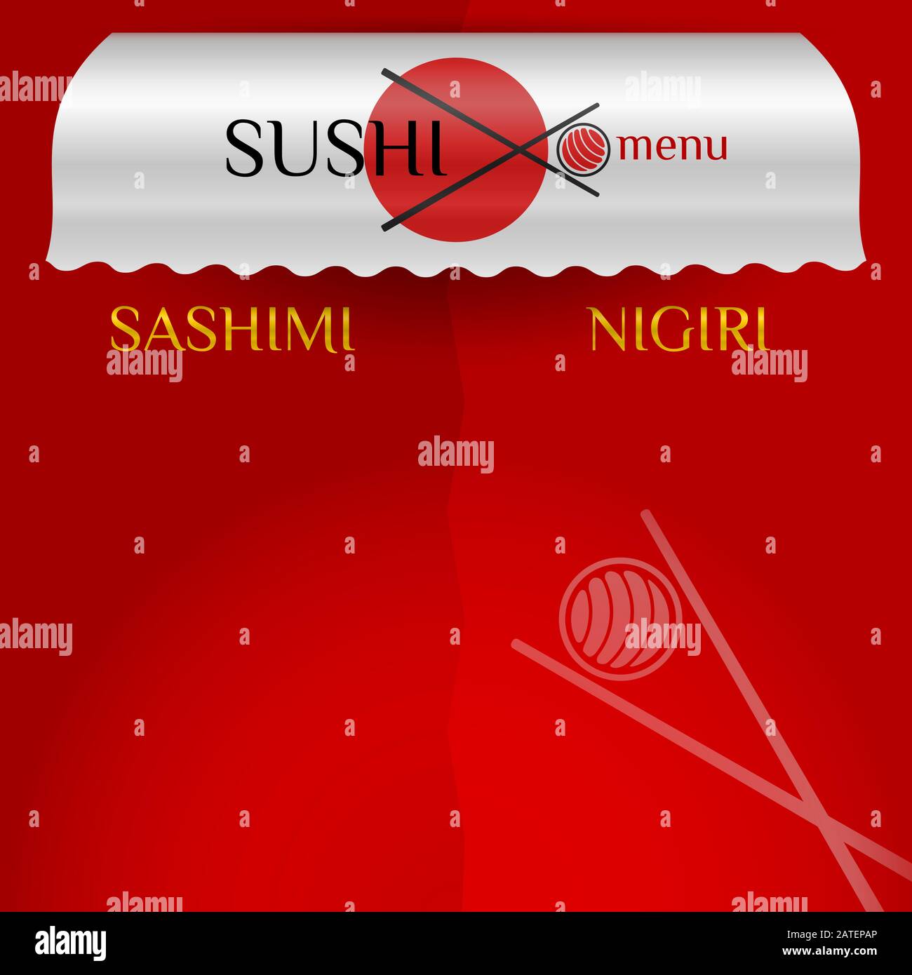 Sushi Background Menu