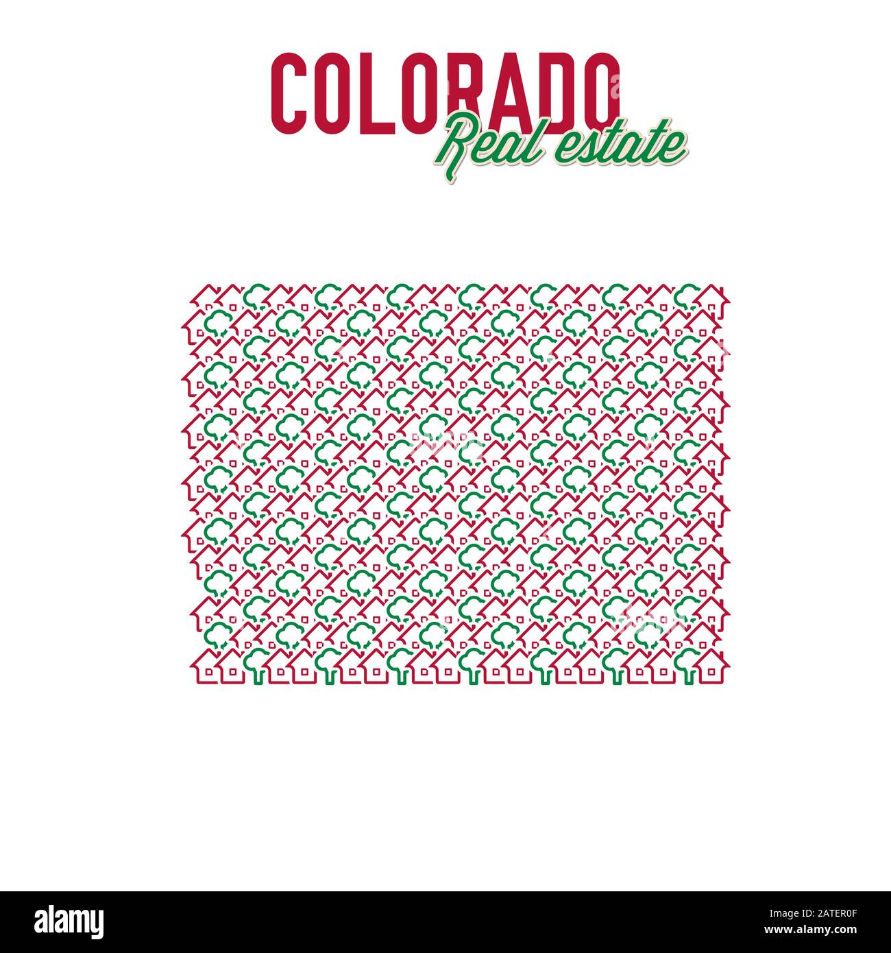 Colorado map lettering Cut Out Stock Images & Pictures - Alamy