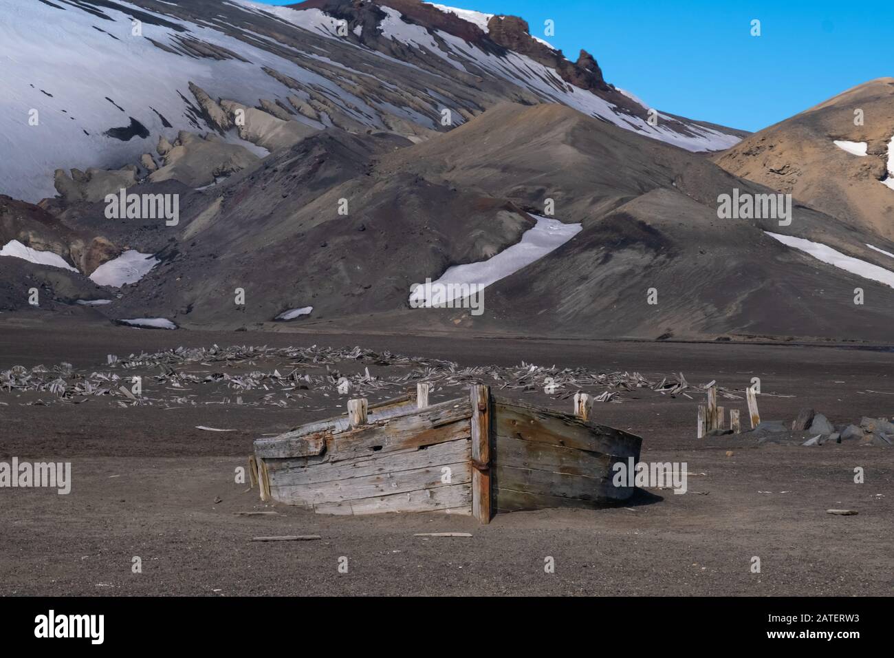 Deception Island, the caldera of an active volcano, South Shetland ...
