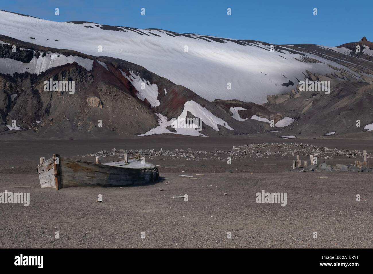 Deception Island, the caldera of an active volcano, South Shetland ...