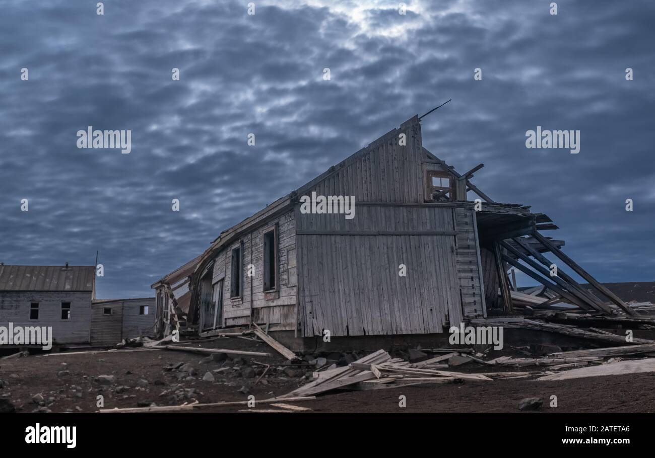 Deception Island, the caldera of an active volcano, South Shetland ...