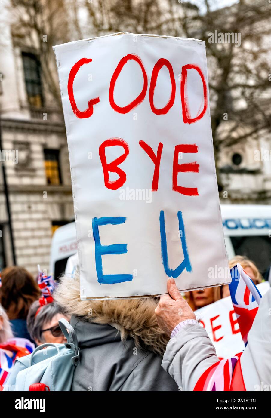Good bye eu banner hi-res stock photography and images - Alamy