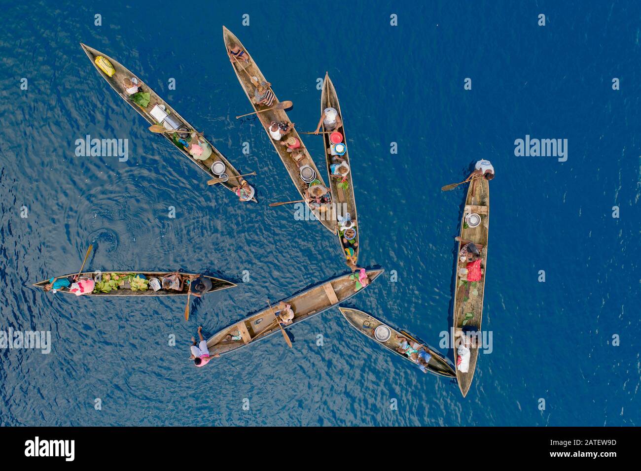 Aerial View of Mbanika or Banika Island, Russell Islands, Solomon ...