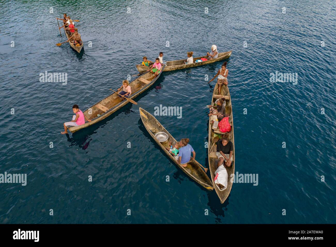 Aerial View of Mbanika or Banika Island, Russell Islands, Solomon ...