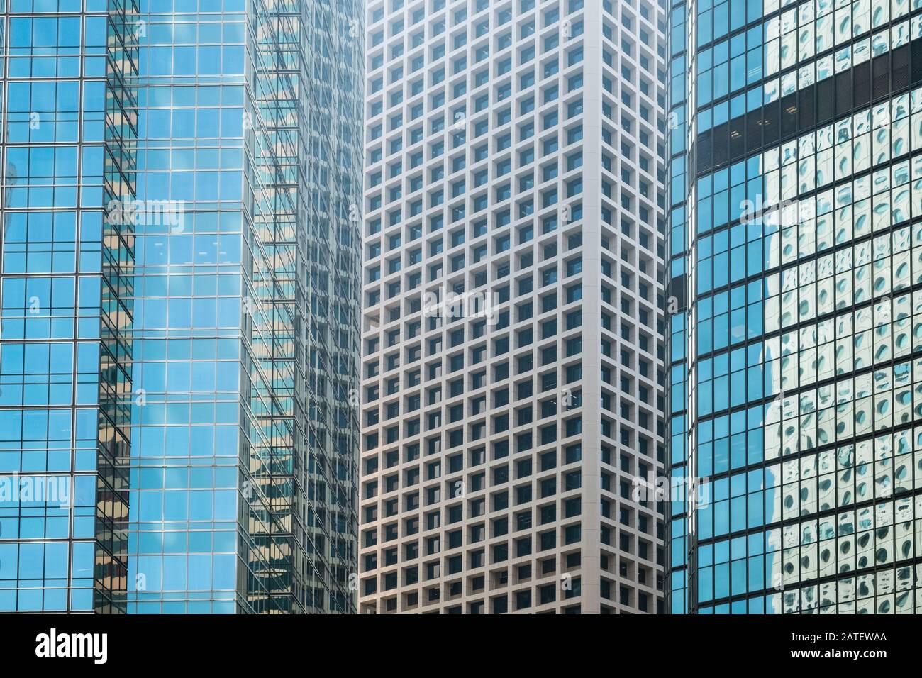 office buildings in business district, corporate buildng facade Stock ...