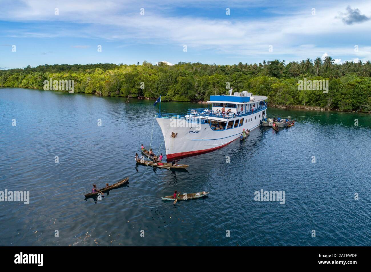 Aerial View of Mbanika or Banika Island, Russell Islands, Solomon ...