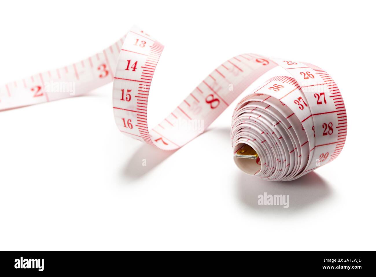 White color tape measure Stock Photo - Alamy