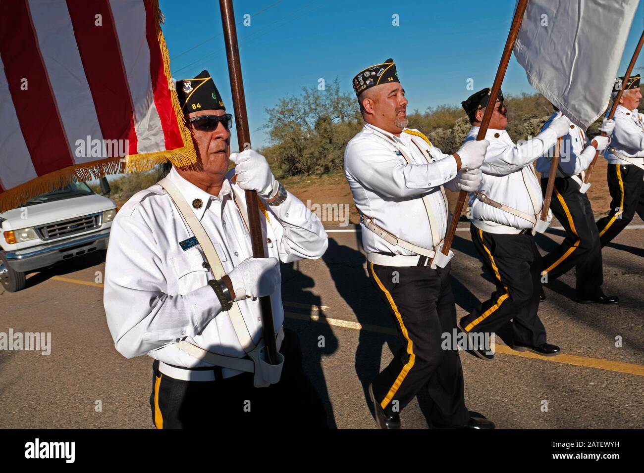 Sells, Arizona, USA. 1st Feb, 2020. The rodeo parade for the start of ...