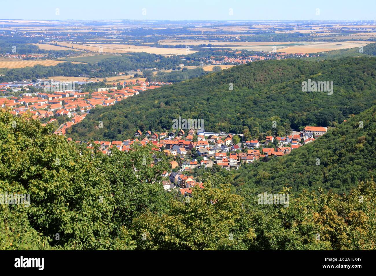 August 06 2018 - Thale, Saxony-Anhalt, Germany: View on thale in the ...