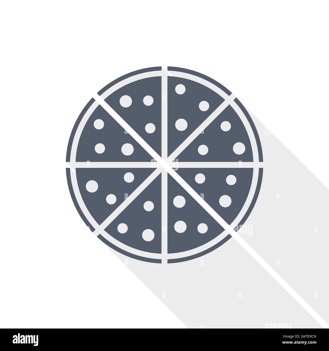 Pizza vector icon, food, restaurant concept flat design illustration Stock Vector Image & Art ...